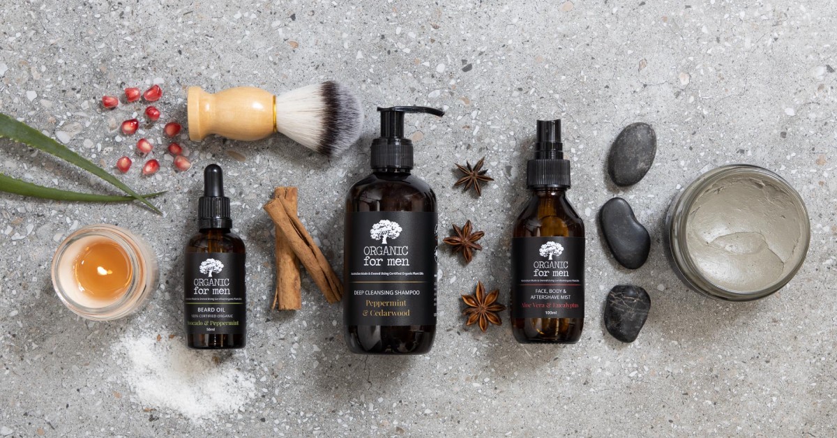 Organic for Men - Organic Mens Grooming Range for Skin and Hair
